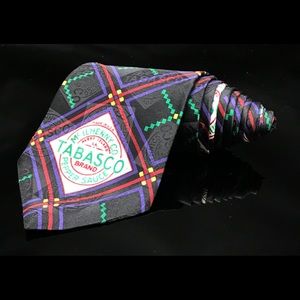 Tabasco | Accessories | Tabasco Hot Bright Purple Neon Multi Tie | Poshmark